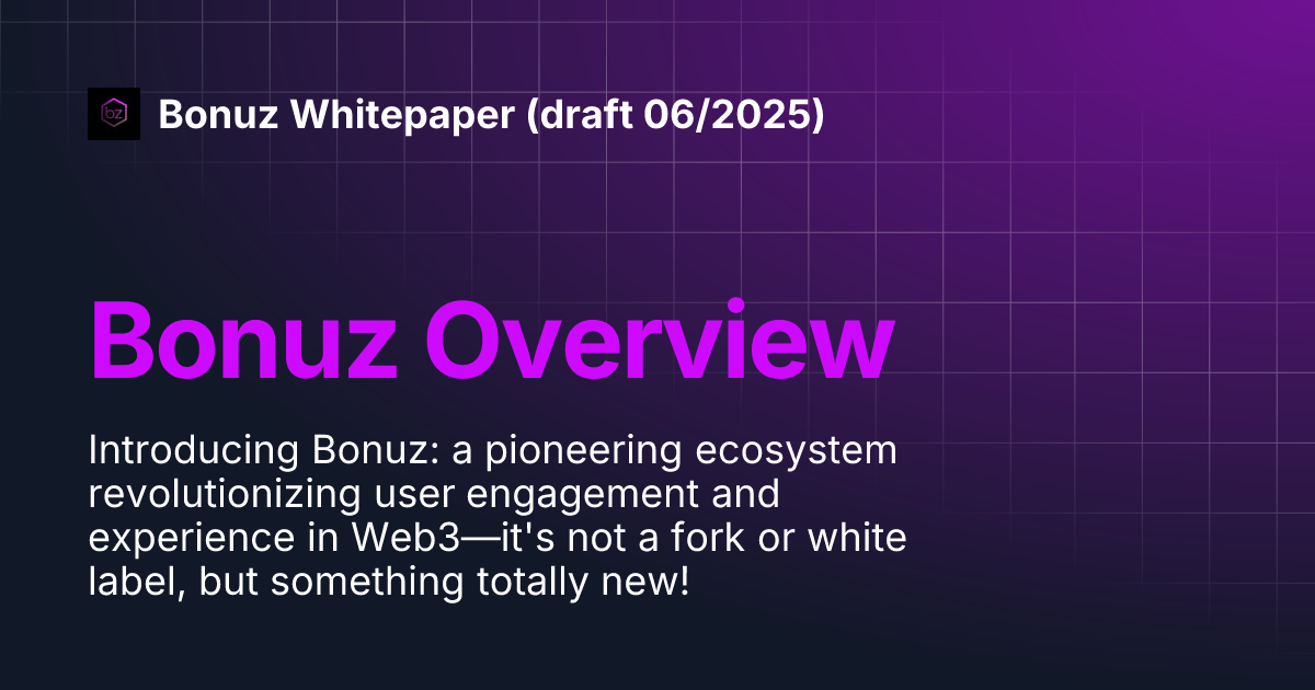 What is Bonuz? | Bonuz Whitepaper (draft 05/2024)